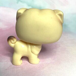 Hasbro | Toys | Lps Littlest Pet Shop 623 Brown Tan Pug Dog Blue ...